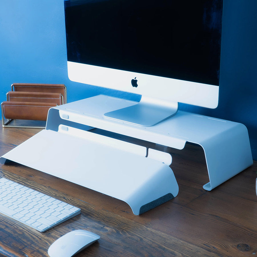 Elevate Your Workspace with Raise® Monitor Shelf | FluidStance