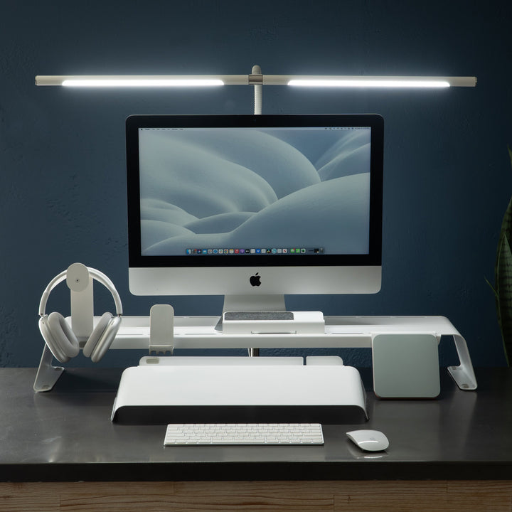 Dual Monitor Riser Desk Setup Essentials – FluidStance